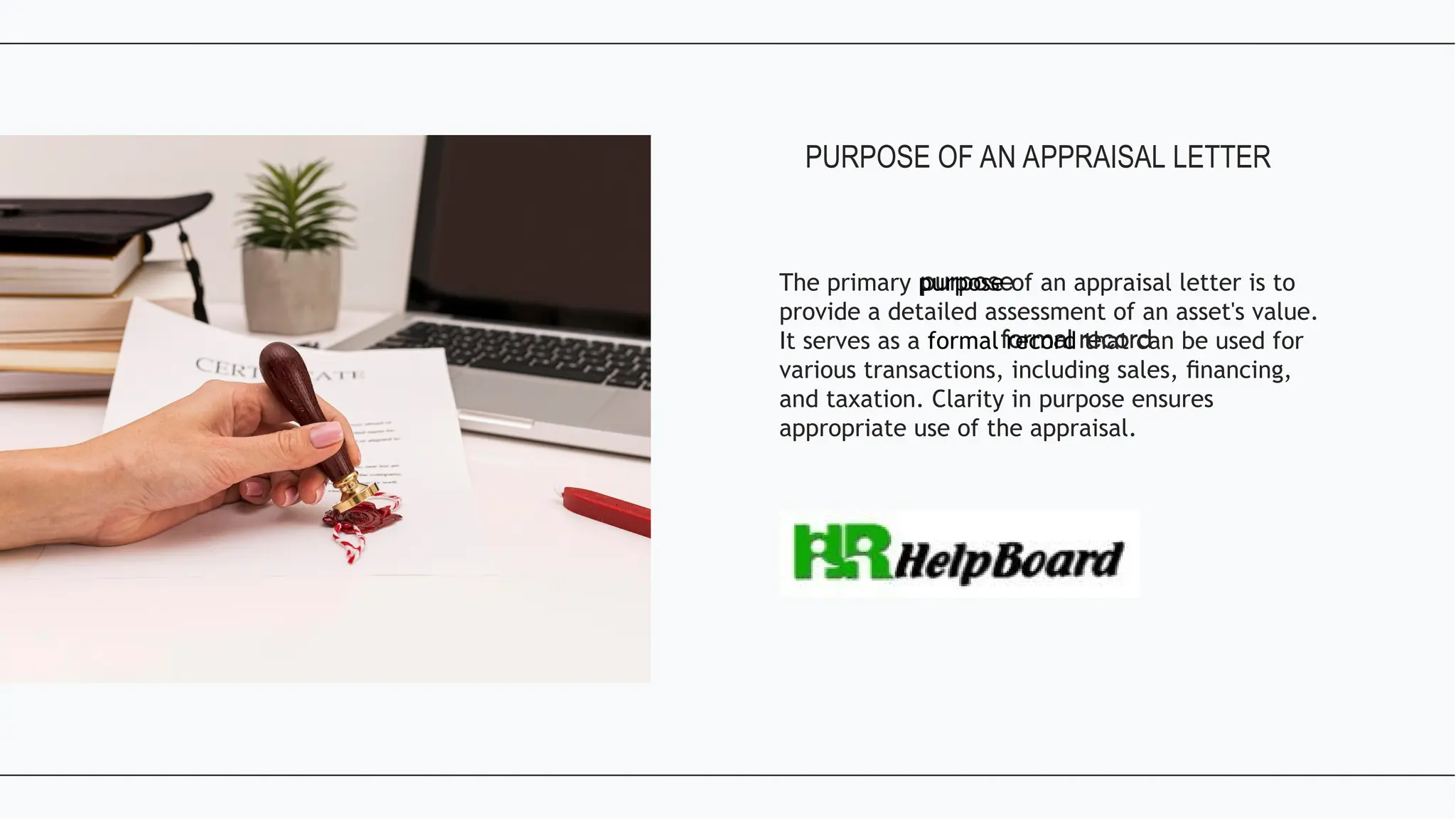 appraisal-letter , Performance Appraisal Letter | PPT