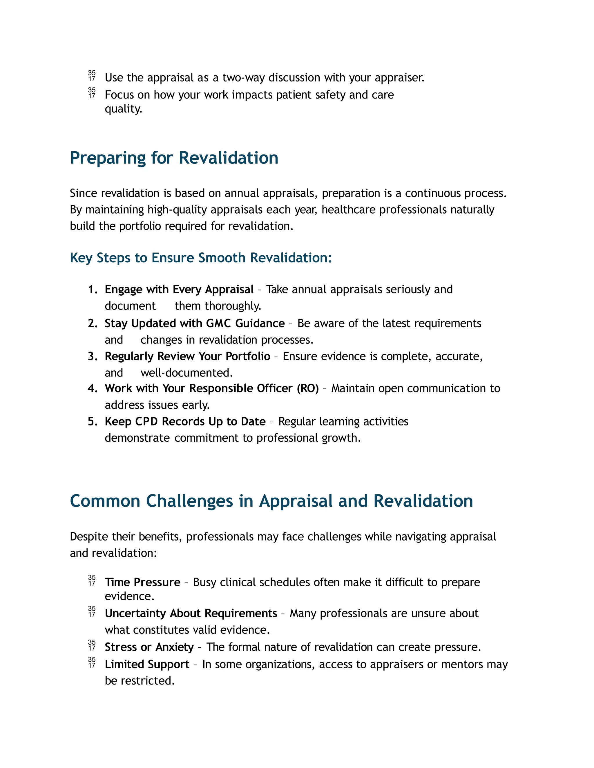 Appraisal and Revalidation Explained- A Complete Guide for Healthcare ...