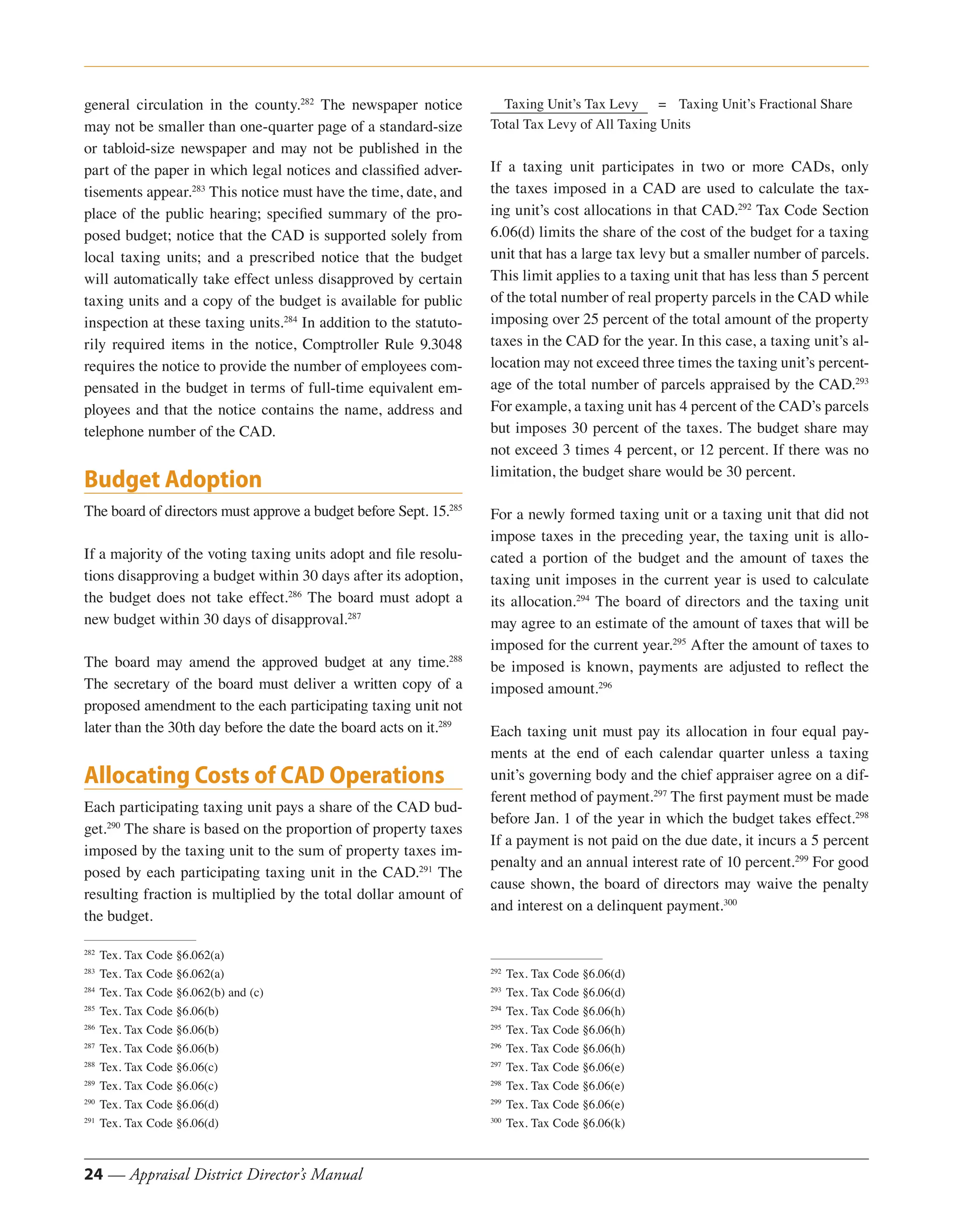 Appraisal District Director's Manual | PDF