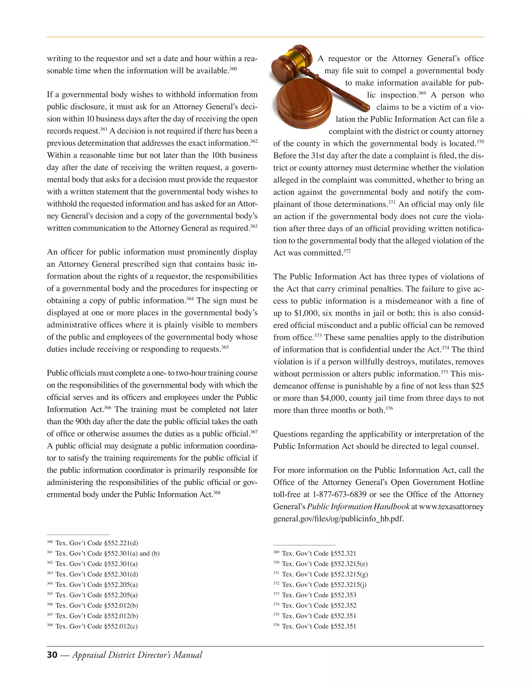 Appraisal District Director's Manual | PDF