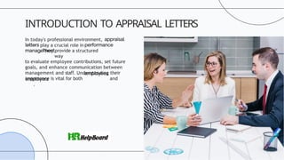 Appraisal Letter Format, Appraisal Meaning | PPTX