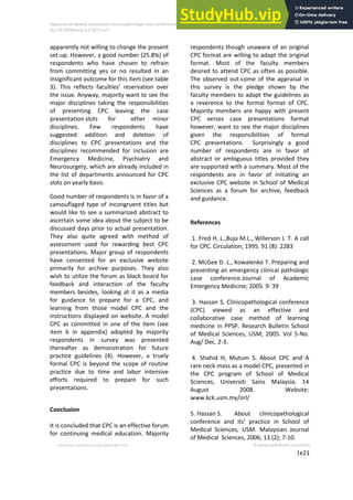 Appraisal of weekly conducted clinical pathologic case conference (CPC).pdf