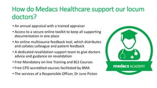 Appraisal & Revalidation for locum doctors | PPTX