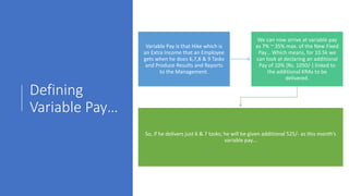Variable Pay ?? | PPTX