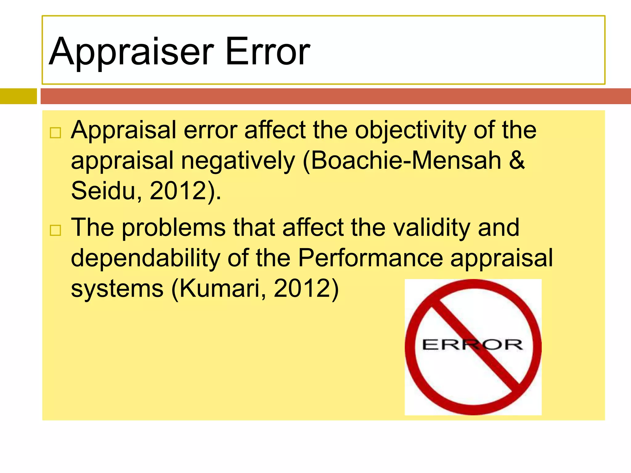 Chapter 5: Performance Appraisal | PPTX