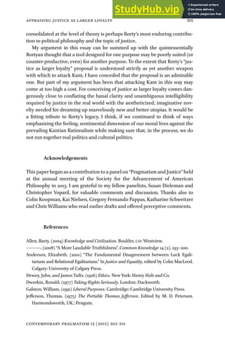 Appraising Justice As Larger Loyalty | PDF