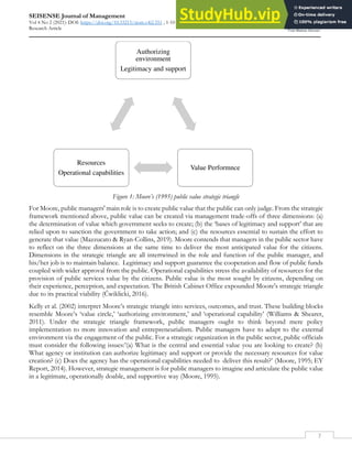 Appraising Public Value. Moore S Strategic Triangle | PDF