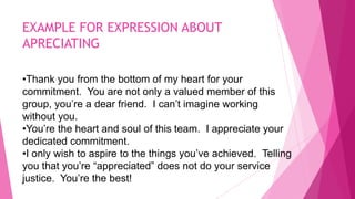 Appreciating | PPTX