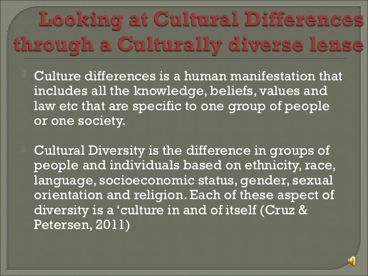 Appreciating cultural differences