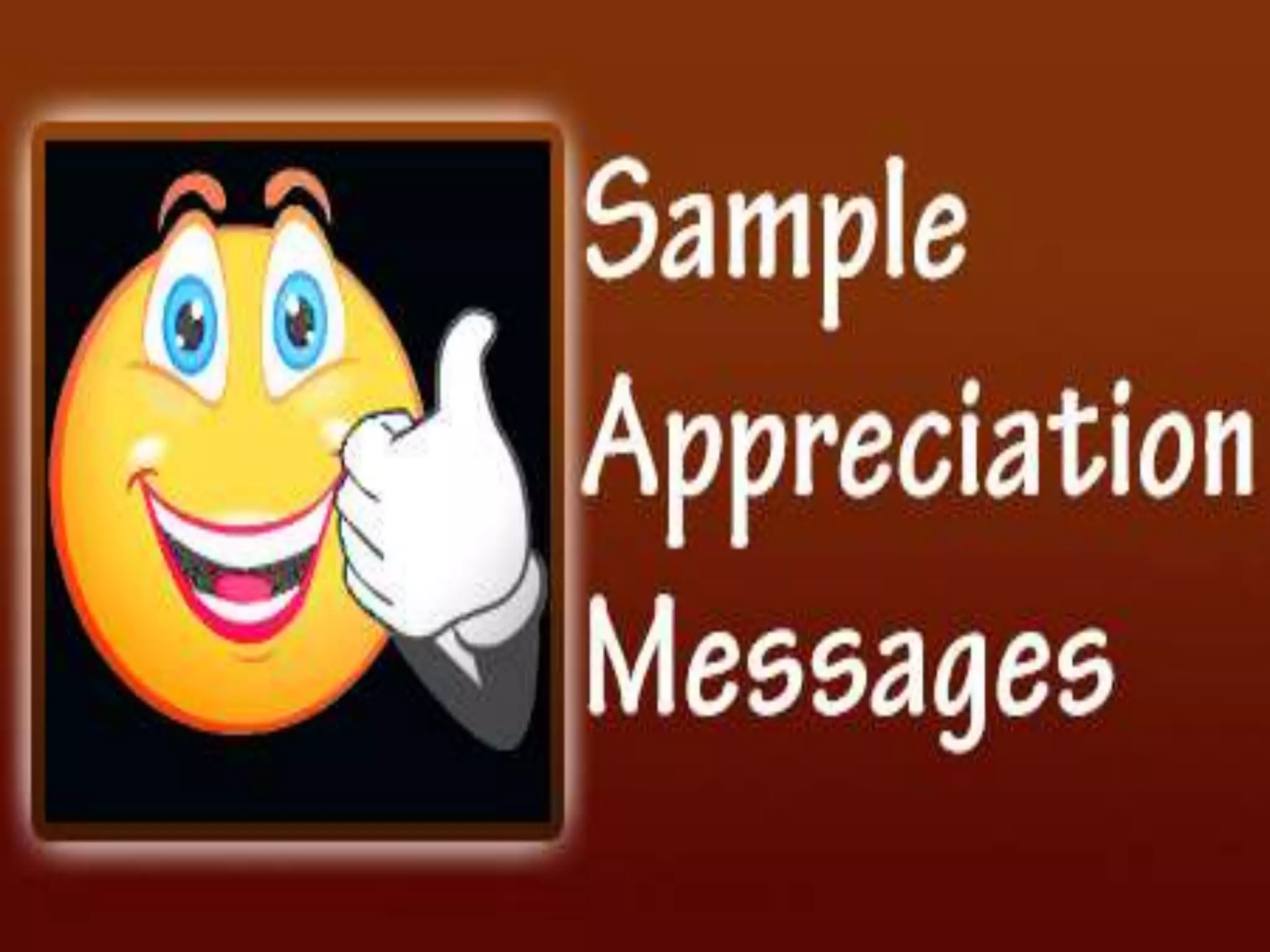 Best Appreciation Text Messages | PPT