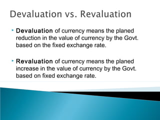 Appreciation and Depriciation of Currency | PPT