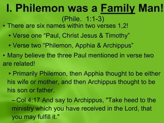 Appreciation and Praise for Philemon! | PPTX
