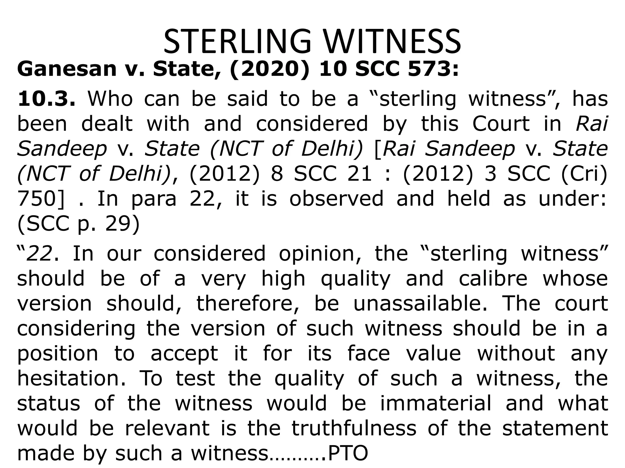 Appreciation of evidence and Types of Witness.pptx
