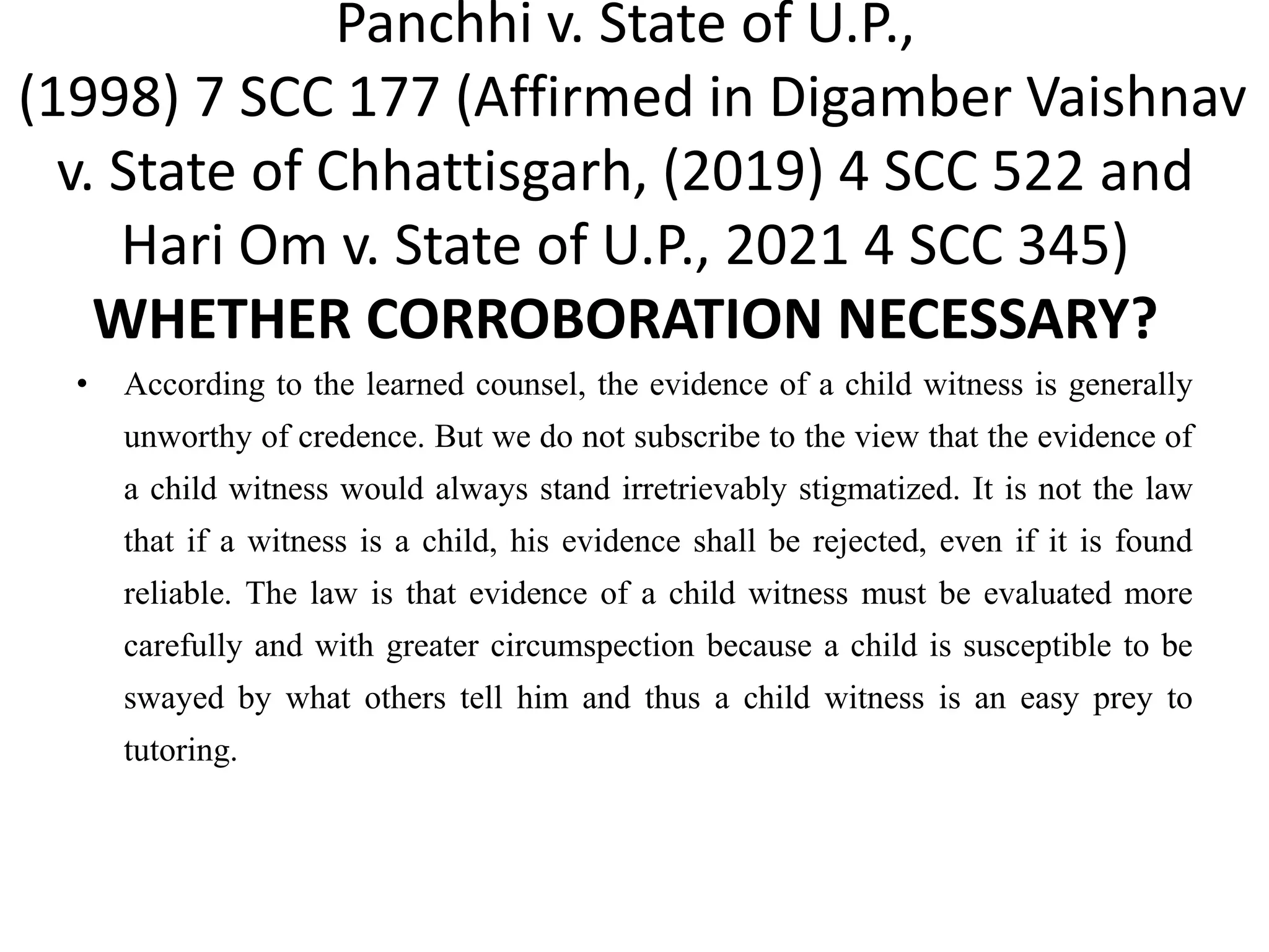Appreciation of evidence and Types of Witness.pptx