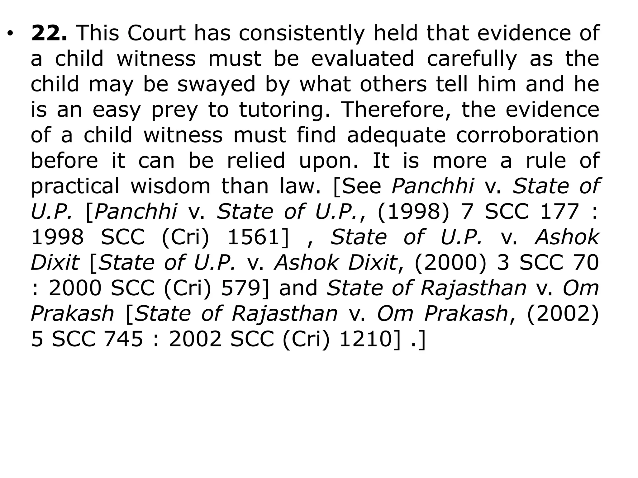 Appreciation of evidence and Types of Witness.pptx