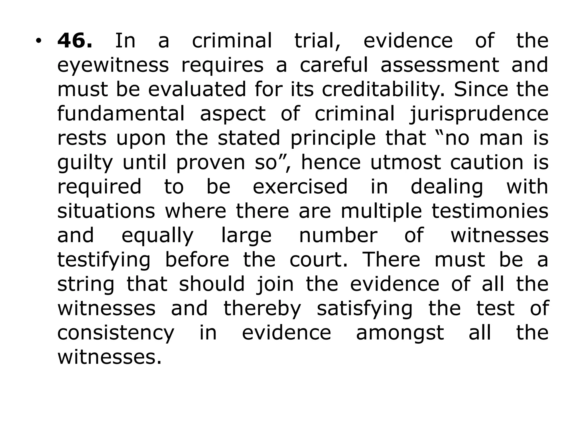 Appreciation of evidence and Types of Witness.pptx