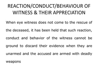 Appreciation of evidence and Types of Witness.pptx