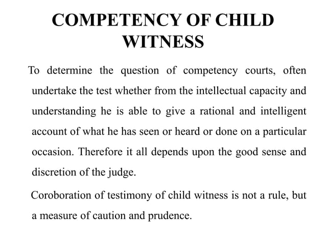 Appreciation of evidence and Types of Witness.pptx