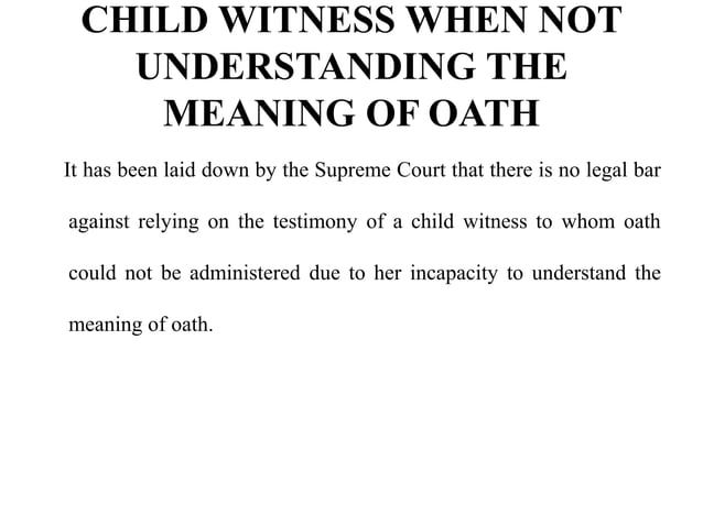 Appreciation of evidence and Types of Witness.pptx