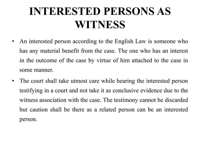 Appreciation of evidence and Types of Witness.pptx