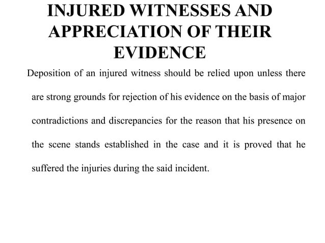 Appreciation of evidence and Types of Witness.pptx