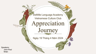 VCC Appreciation Showcase - DeMille 2024 | PPTX