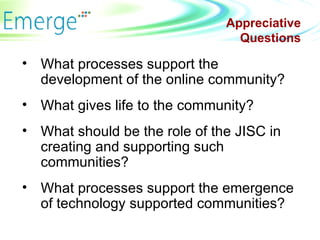 Appreciative Inquiry-led Project Development | PPT