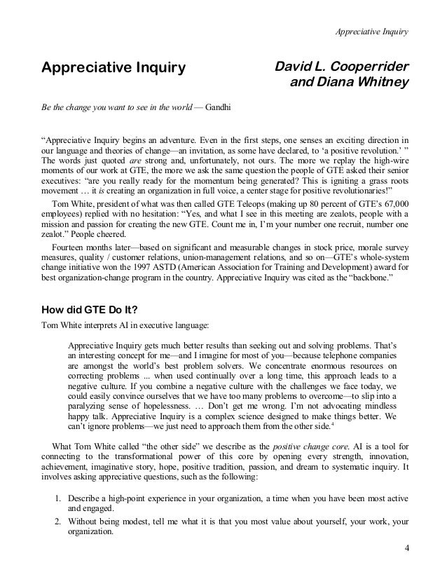 Appreciative Inquiry appreciative-inquiry
