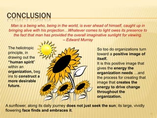 Appreciative inquiry applying the heliotropic principle to influence ...