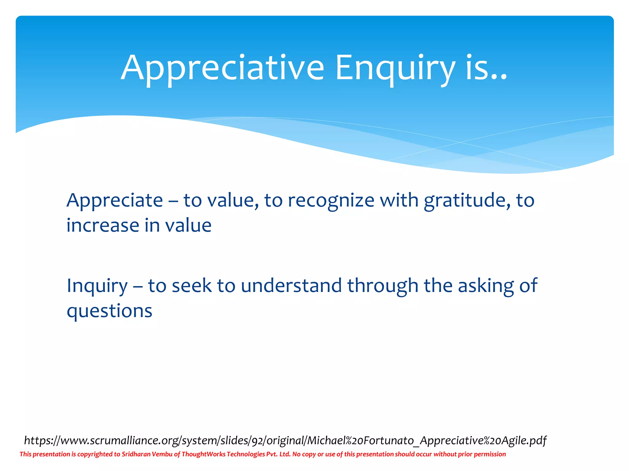 Appreciative Inquiry - An Overview | PPTX