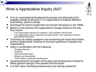 Appreciative Inquiry Strengths Based Development | PPT