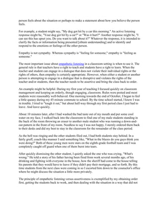 Appreciative listening is a type of listening behavior where the ...