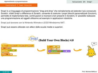 Insegnare a progettare il proprio apprendimento con il coding - Lezione ...