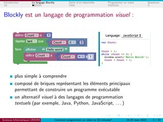 Comment programmer un robot en 30 minutes? | PDF | Programming ...