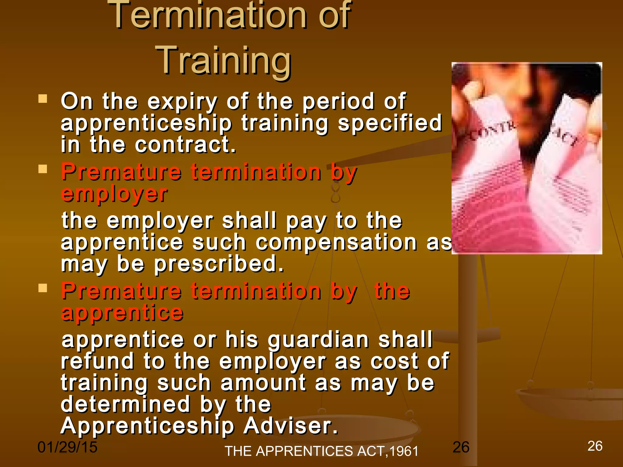 Apprentice act 1961 | PPT