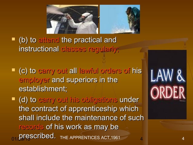 Apprentice act 1961 | PPT | Vocational Training | Careers