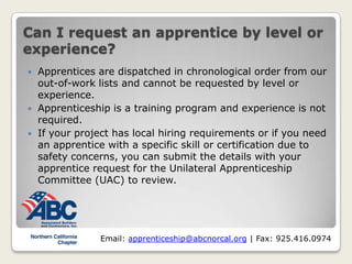 Apprentice Dispatching FAQ | PPT