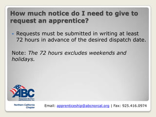 Apprentice Dispatching FAQ | PPT