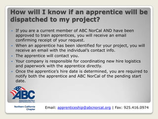 Apprentice Dispatching FAQ | PPT