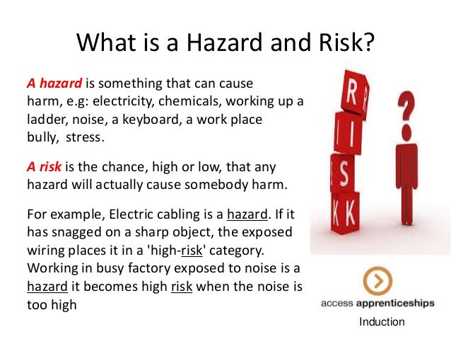 Apprentice Induction Health and Safety Assessing Risk