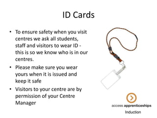 Apprentice Induction Health and Safety Safeguarding and Wellbeing ...