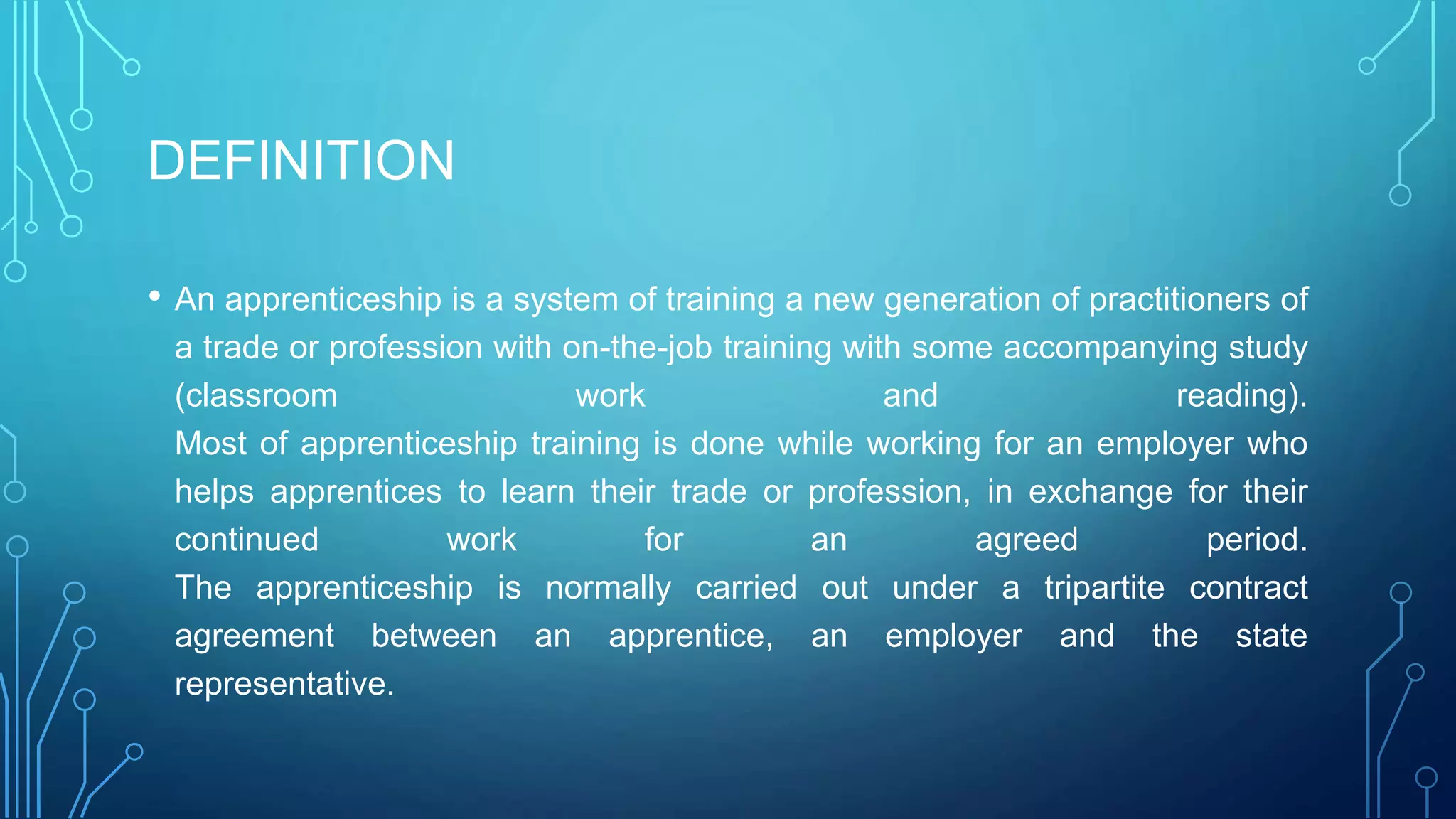 Apprenticeship Presentation | PPTX
