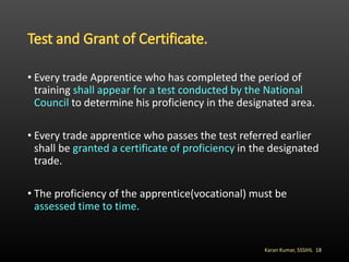 Apprenticeship act 1961 | PPTX