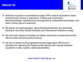 Apprenticeship and traineeship programs at skills tech australia | PPT