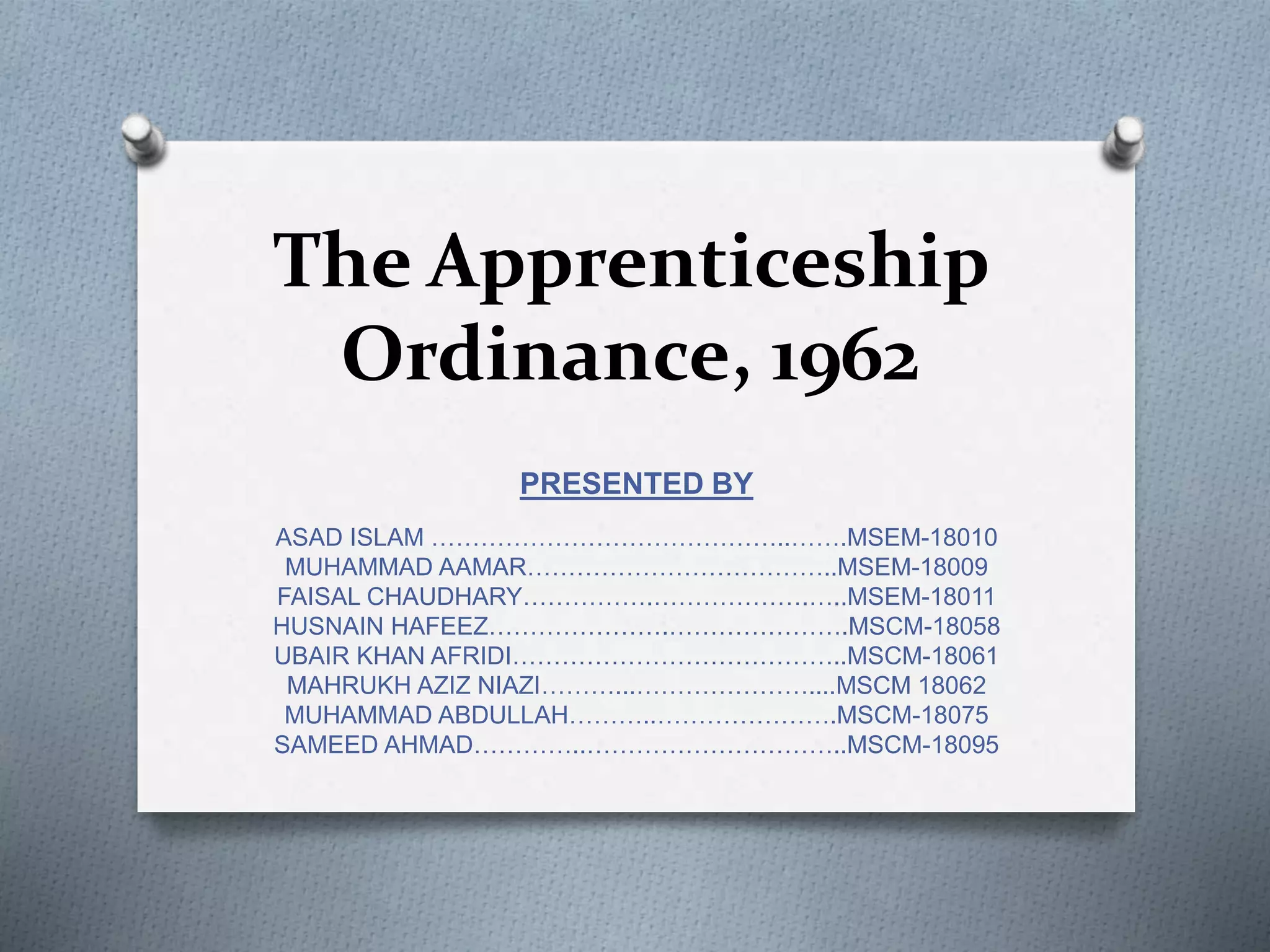 apprenticeship ordinance 1962.pptx