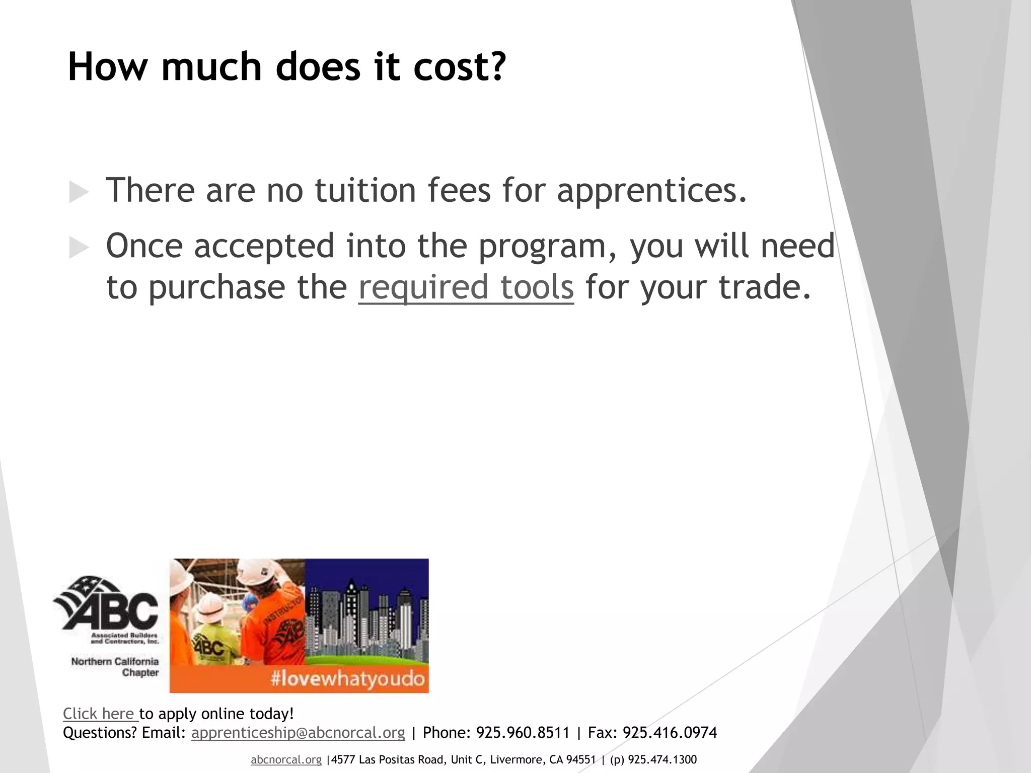 ABC NorCal Apprenticeship Program FAQ | PPTX
