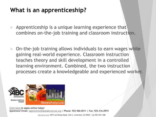 ABC NorCal Apprenticeship Program FAQ | PPTX