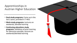 The Apprenticeship System in Austria | PPT