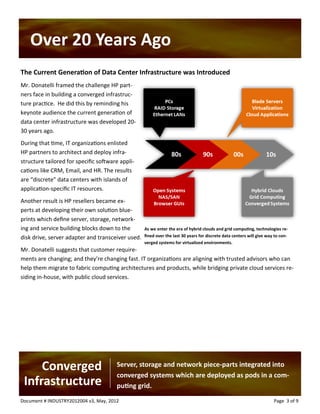 Industry Brief: HP Rallies the Channel around Converged Infrastructure ...