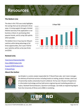 TCO Case Study - Cisco and Huawei L2 Switches | PDF